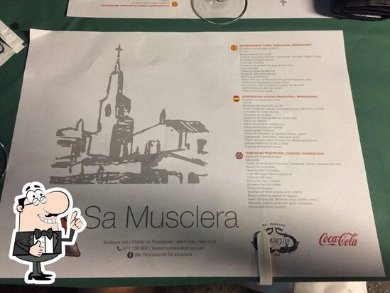 Carta del restaurante Sa Musclera, Binibequer