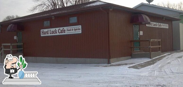 Menu at Hard Luck Cafe, Kalona