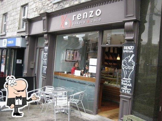 Menu at Renzo Cafe, Galway