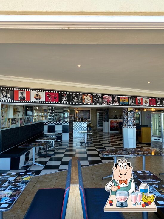 Menu at Jeffreysbay 60's Diner restaurant, Jeffreys Bay