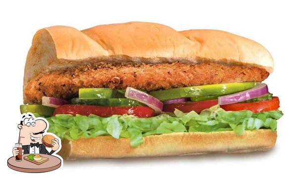Menu at Subway fast food, Matamata