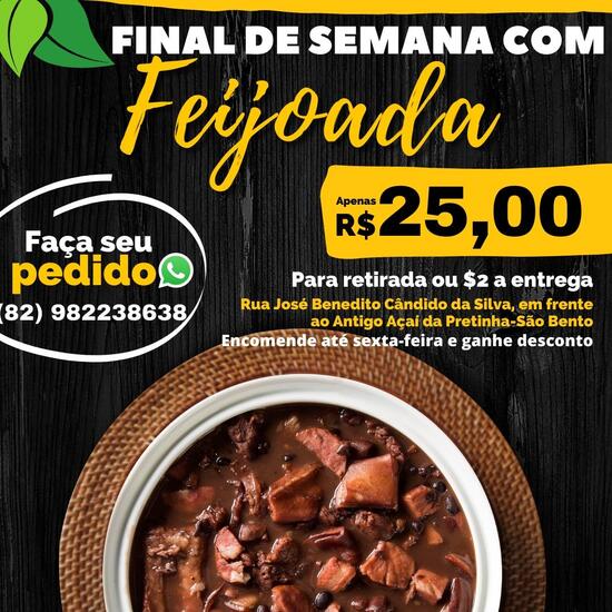 Menu at Feijoada restaurant, Maragogi