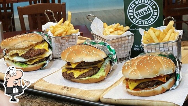Menu at Hush Burger Restaurant, Dubai, 5C63+CX4