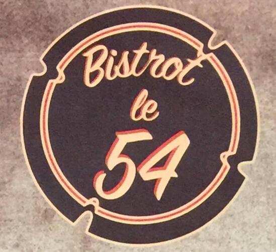 Menu at Le 54 restaurant, Paris, 54 Rue Godefroy Cavaignac