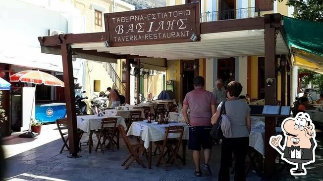 Menu at Taverna Vasilis, Ano Symi