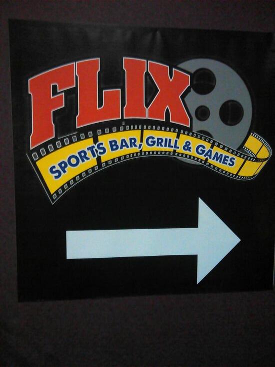 Menu at Flix sports bar, North Versailles