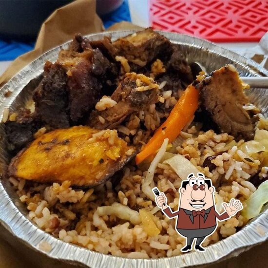 Menu at Ruth's Jamaican Diner restaurant, Stockbridge