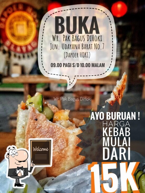 Menu at Wr. Pak Bagus DiHoki - Kebab Ayam, Buleleng