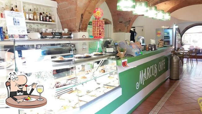 Menu at Marcus Cafe, Cecina