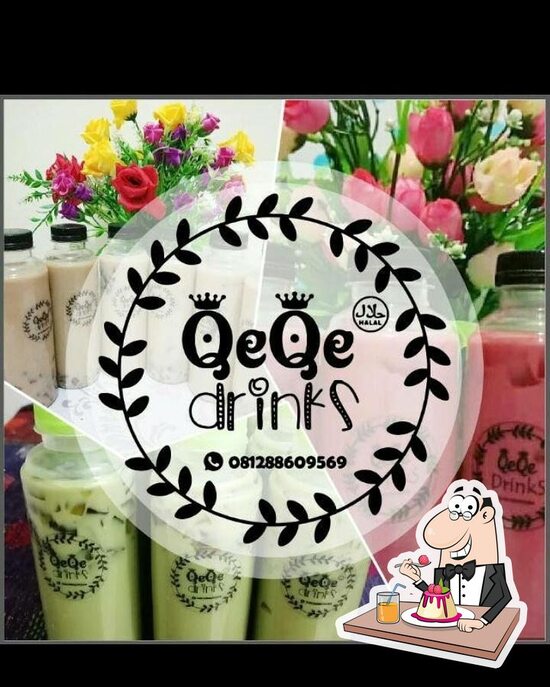 Menu at Qeqe drinks cafe, Purwakarta