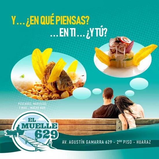 Menu at Cevichería El Muelle 629 restaurant, Huaraz