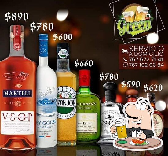Menu at Green Bar, Ciudad Altamirano