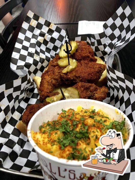Menu at Hell's Chicken restaurant, Los Angeles