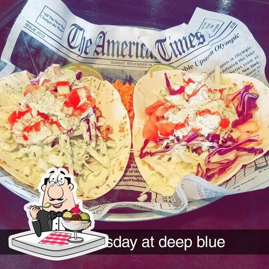 Menu at Deep Blue Seafood restaurant, Fargo