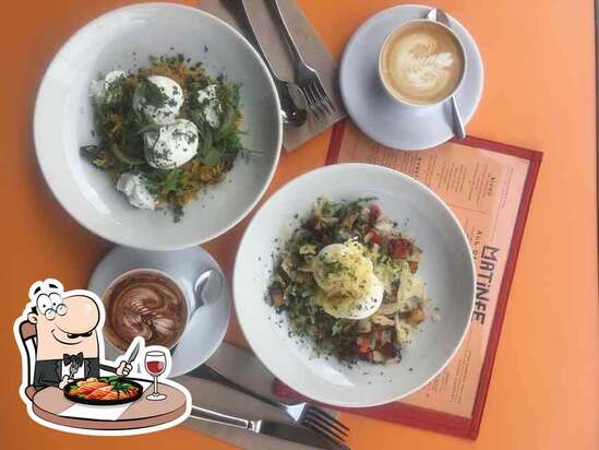 Menu at Matinee Coffee cafe, Marrickville