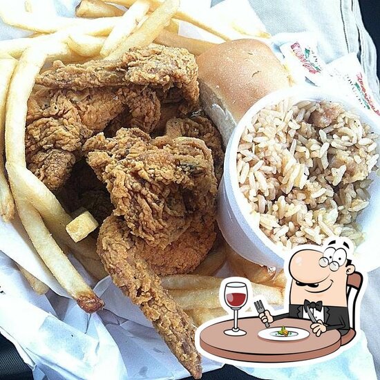 Carta de comida rápida Louisiana Fried Chicken, Los Angeles, W ...