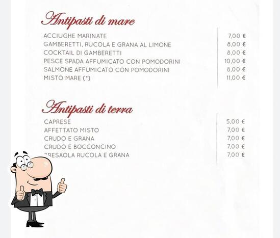 Menu da Pizzeria La Piccola Tramonti, Cameri