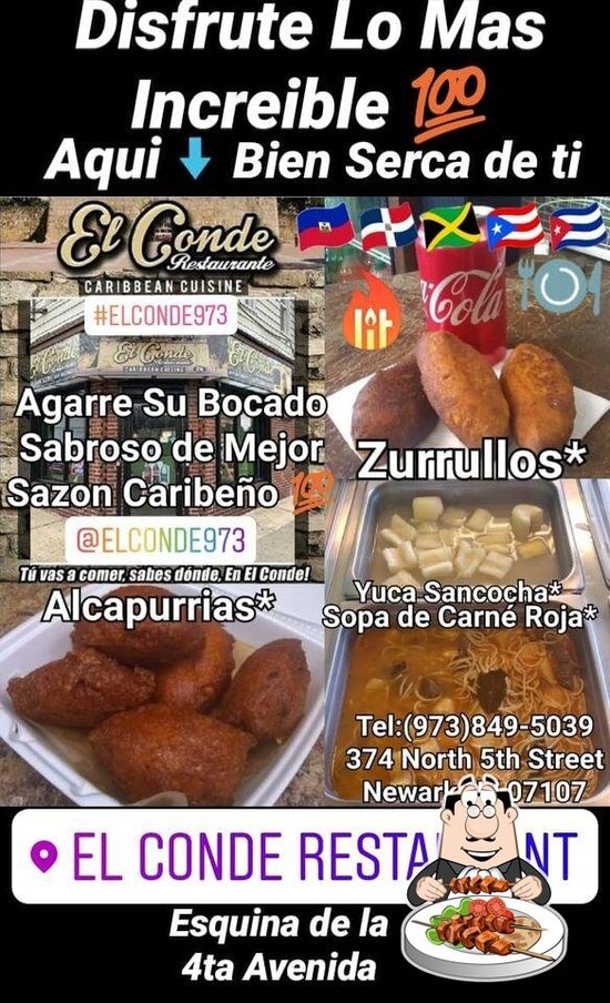 El Conde Restaurante Caribbean Cuisine, Newark - Restaurant menu ...