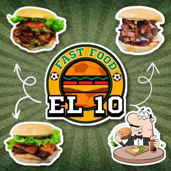 Menu at El 10 Fast Food, Bogotá