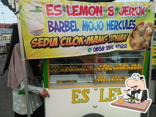 Menu at Es Jeruk, Lemon&Jeruk dan Cilok "Barbel Modjo Hercules", Serang