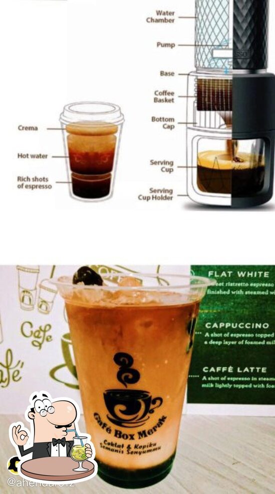 Menu at Coffee shop cafe box, Cilegon