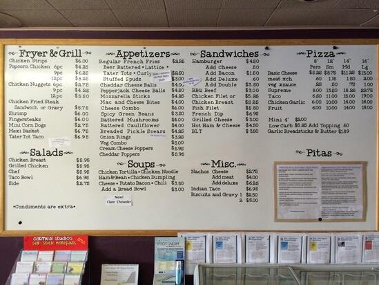 Menu at Pizza Etc pizzeria, Philip, 175 S Center Ave