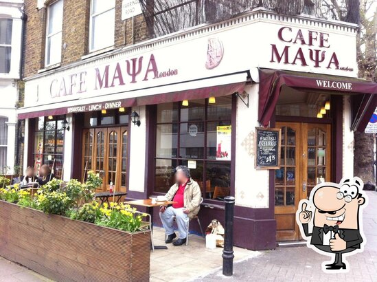 Menu at Cafe Maya, London, 114 Farringdon Rd
