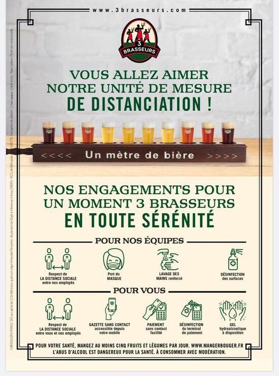 Menu au 3 Brasseurs Bruay La Buissière restaurant, Bruay-la-Buissière