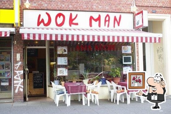 Menu at Wokman restaurant, Hamburg