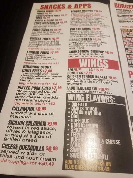 Menu at PVD Pizza pizzeria, Providence