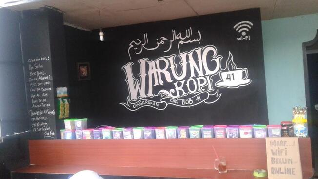 Menu at Warkop 41 Cak Bob cafe, Surabaya