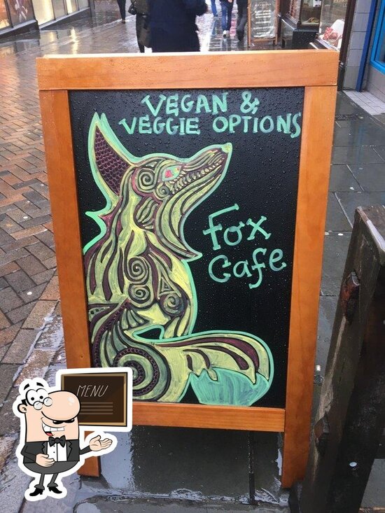 Menu at Fox Cafe, Nottingham