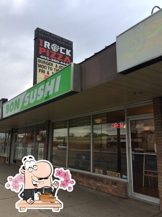 Menu at Bon Sushi restaurant, Lethbridge