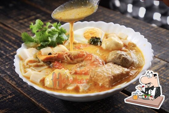 Menu at Hawker Hainanese Chicken Rice restaurant, Quezon City