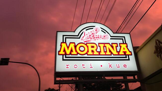 Menu at Morina Roti, Surakarta