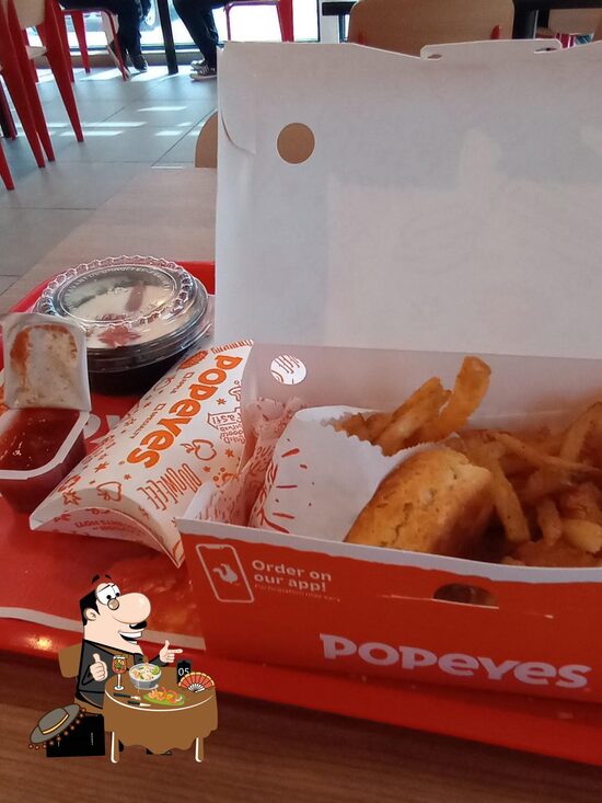 Menu at Popeyes Louisiana Chicken restaurant, Delano