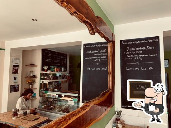 Menu at The Green Room cafe, Brighton