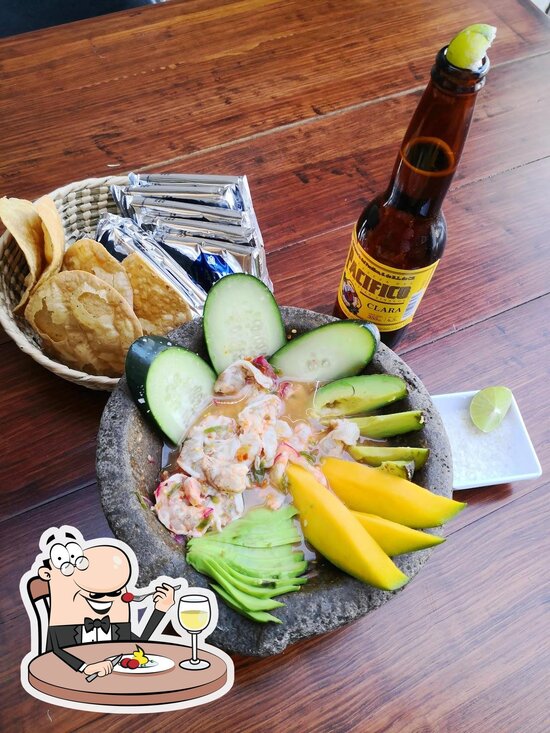 Menu at Mariscos El barril, Mexico City