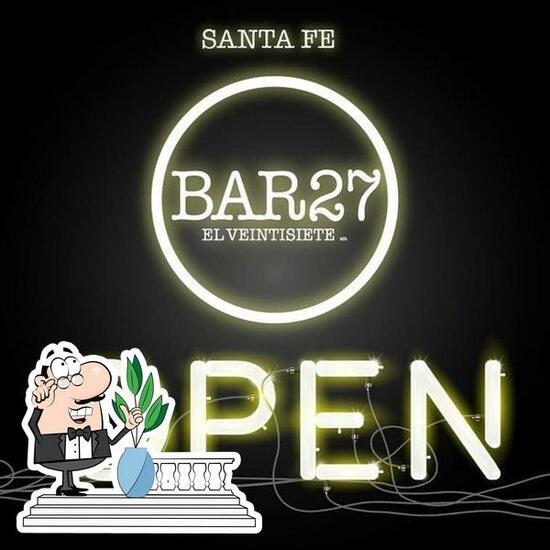 Carta de Bar 27, Ciudad López Mateos, Guillermo González Camarena 1205