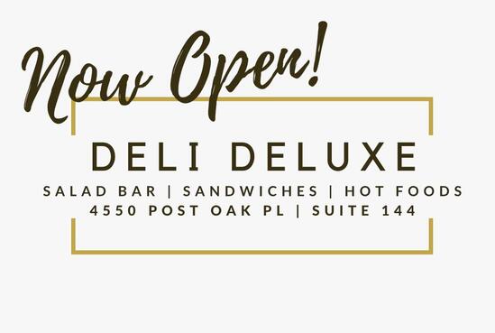 Menu at Deli Deluxe, Houston, Post Oak Pl Dr UNIT 144