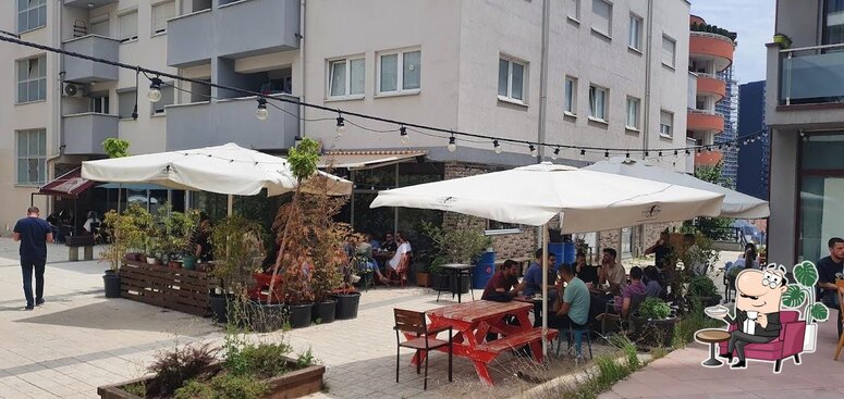 Menu at Lejleku cafe, Prishtina