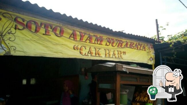 Menu at Soto Surabaya Cak Har restaurant, Yogyakarta