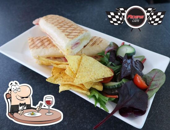 Menu at Riders Cafe at Wheels Motorcycles, Peterborough
