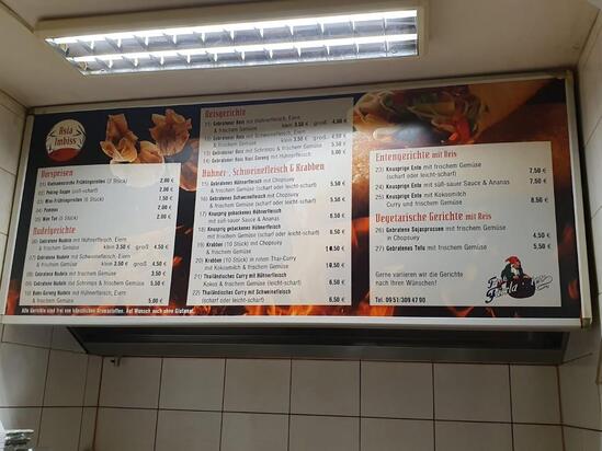 Carta del restaurante Asia Imbiss, Bamberg
