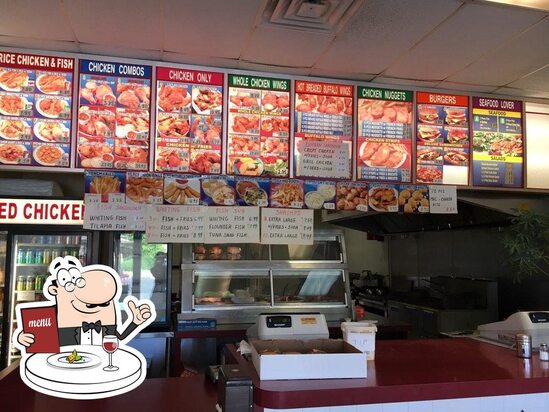 Menu at US Fried Chicken restaurant, Morrisville