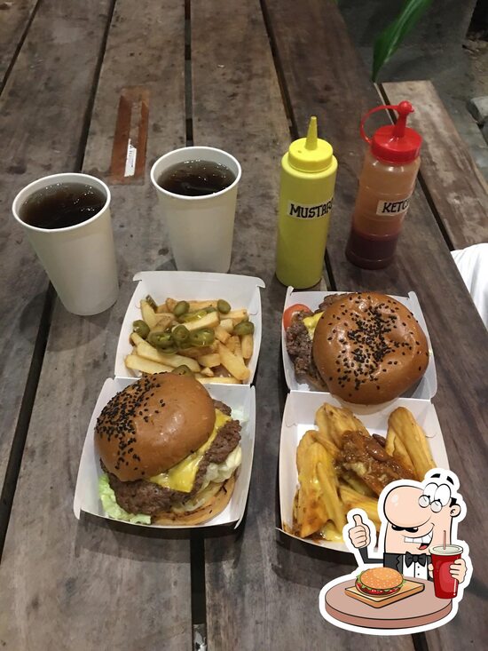 Menu at Hang Burgers restaurant, San Juan