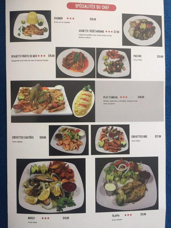 Menu au Al Jazeera Restaurant, Montréal, 2K2