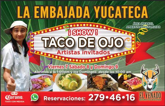 Menu at EL VENADO restaurant, Cancún