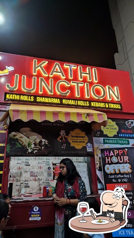 Menu at Kathi Junction, Deoghar