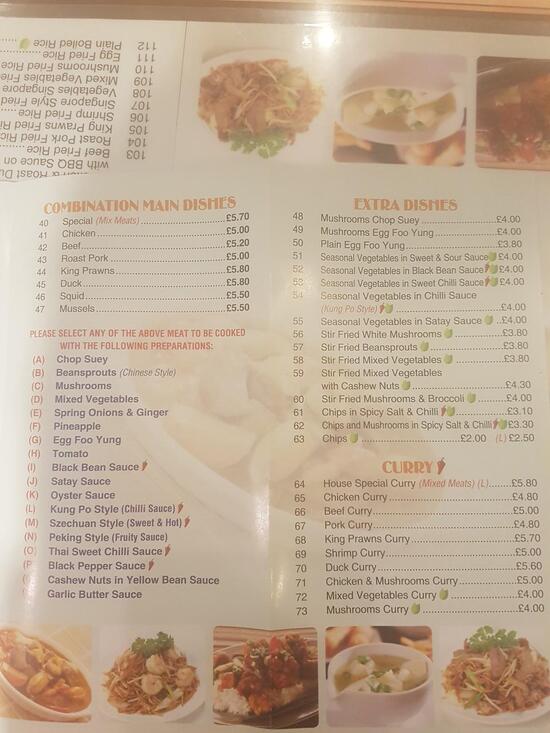 Menu at Noble House restaurant, Snodland, 113 Malling Rd